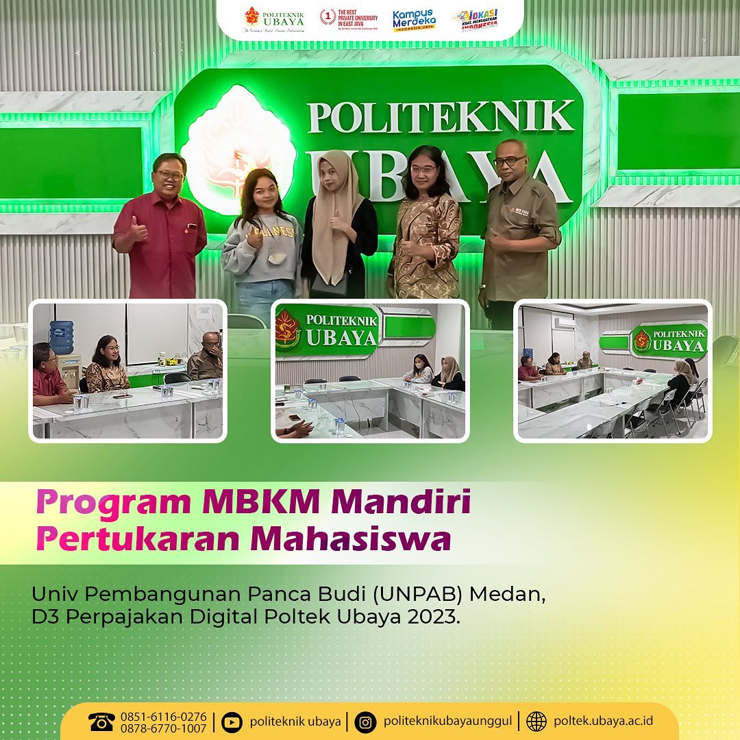 Program MBKM mandiri Pertukaran Mahasiswa - Politeknik Ubaya