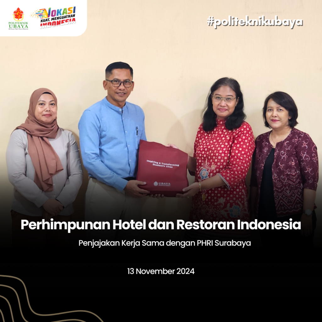 Kerjasama dengan PHRI Surabaya - Politeknik Ubaya